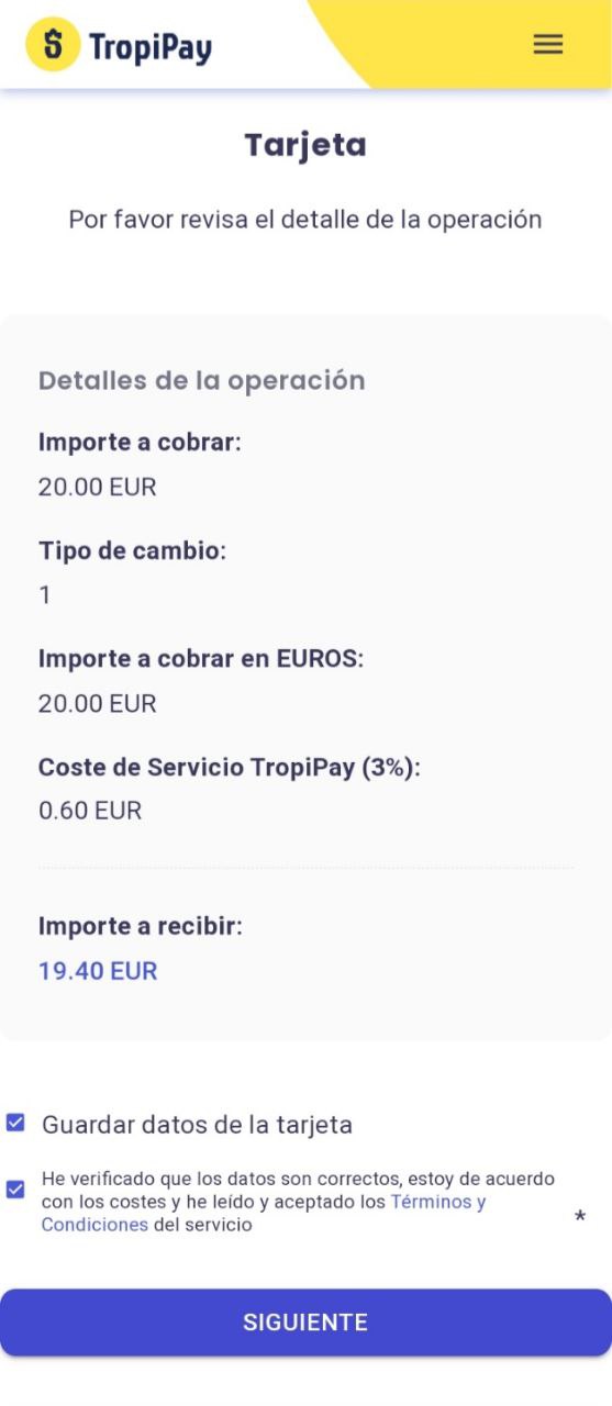 ¿Cómo ingresar fondos con mi tarjeta personal? - Help TropiPay
